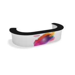 Extra Large Curved Exhibition Counter | Discount Displays