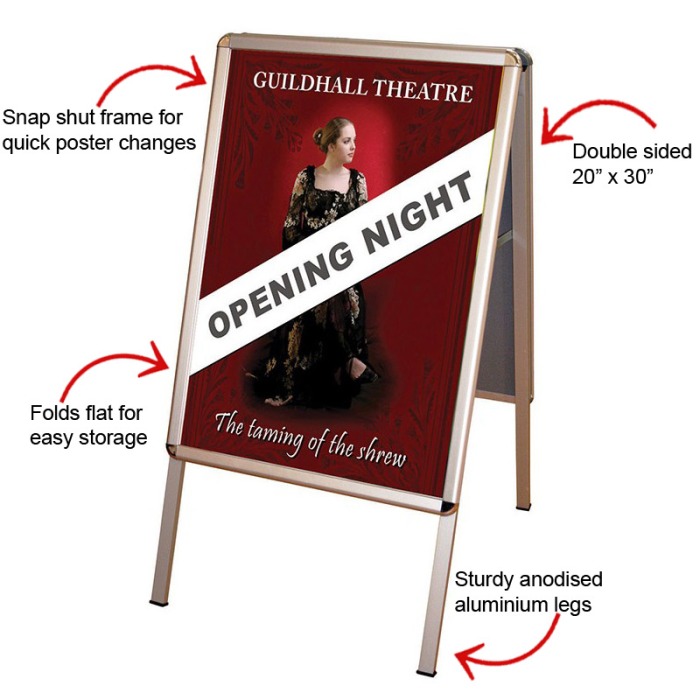 20" x 30" A Board Pavement Sign | Discount Displays