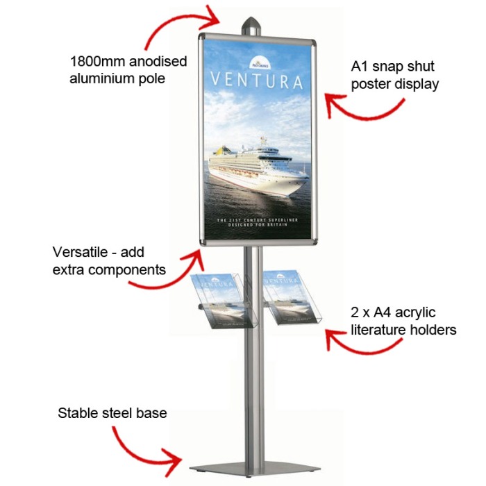 Retail Poster Display - Multifunctional Retail Poster Display stand