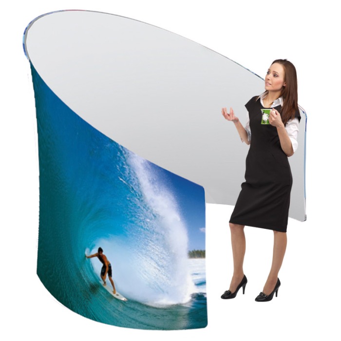 Fomulate Curved Sales and Marketing Booth | Discount Displays
