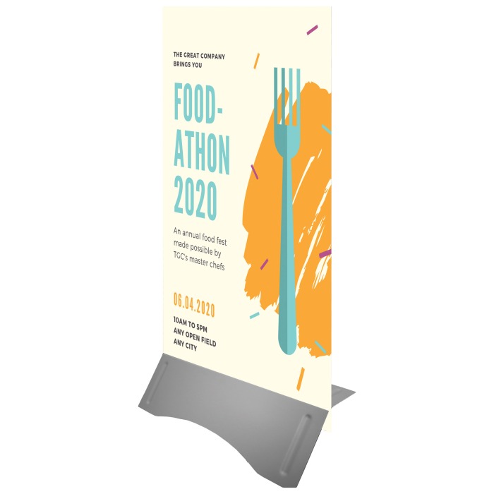 Wedge Rigid Banner Panel Holder | Discount Displays