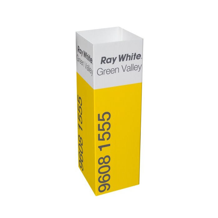 Printed Correx Bollard Covers | Lamp Post Sleeves and Wraps