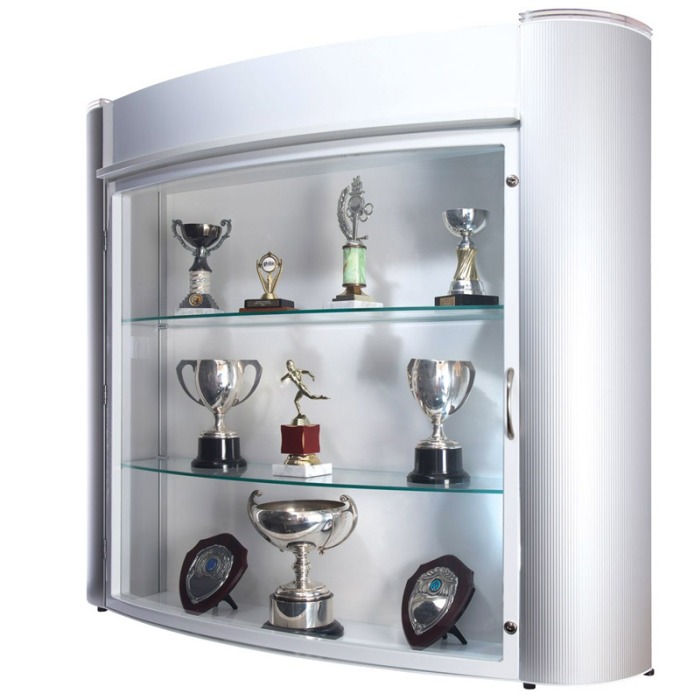 Modern Wall Mounted Trophy Showcase | Discount Displays