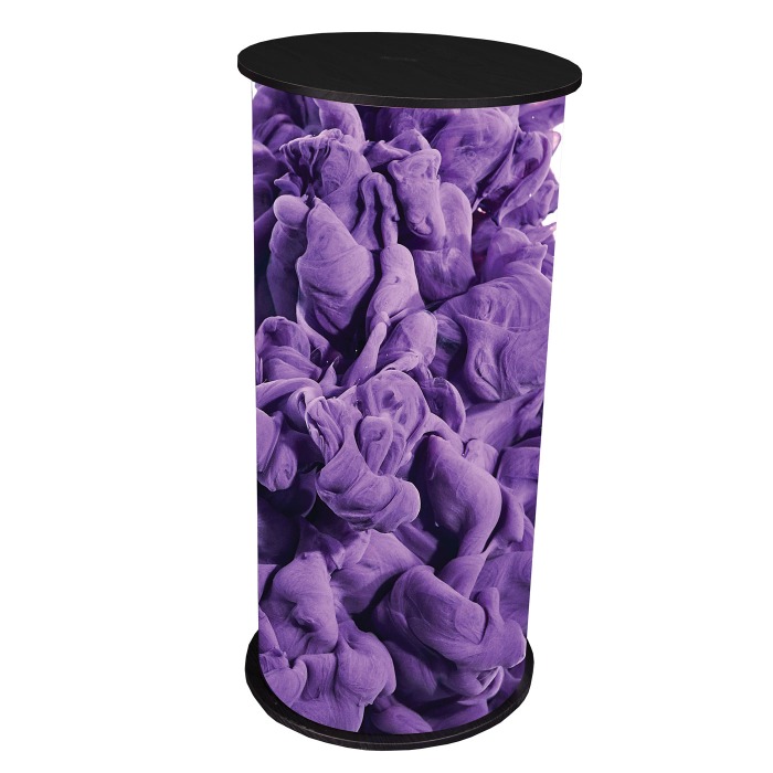 Round Promotional Counter Plinth | Discount Displays
